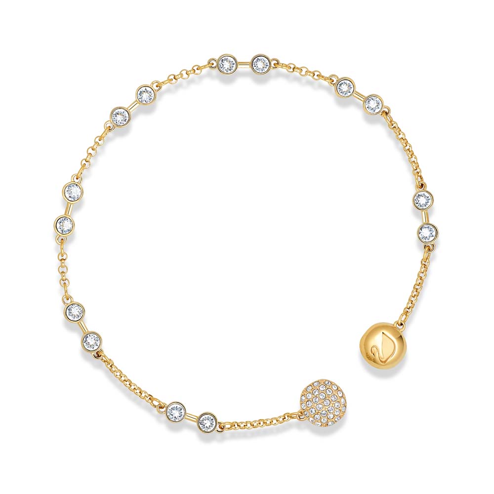 Swarovski Remix Collection Carrier, Beyaz, Altın rengi kaplama - 5535353